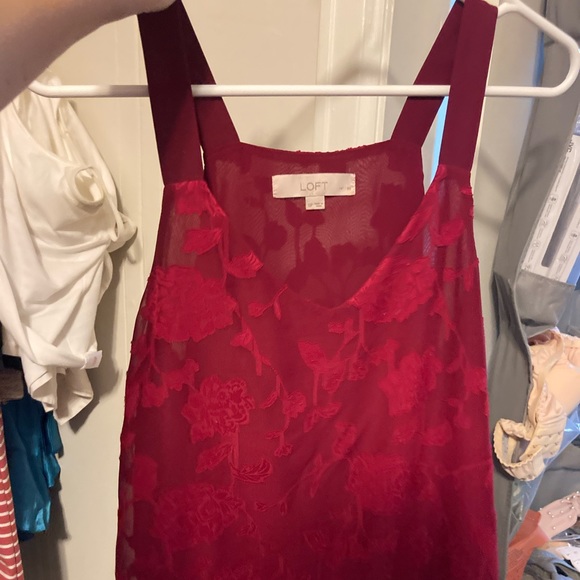 LOFT | Tops | 2 Loft Small Red Tank Tops | Poshmark